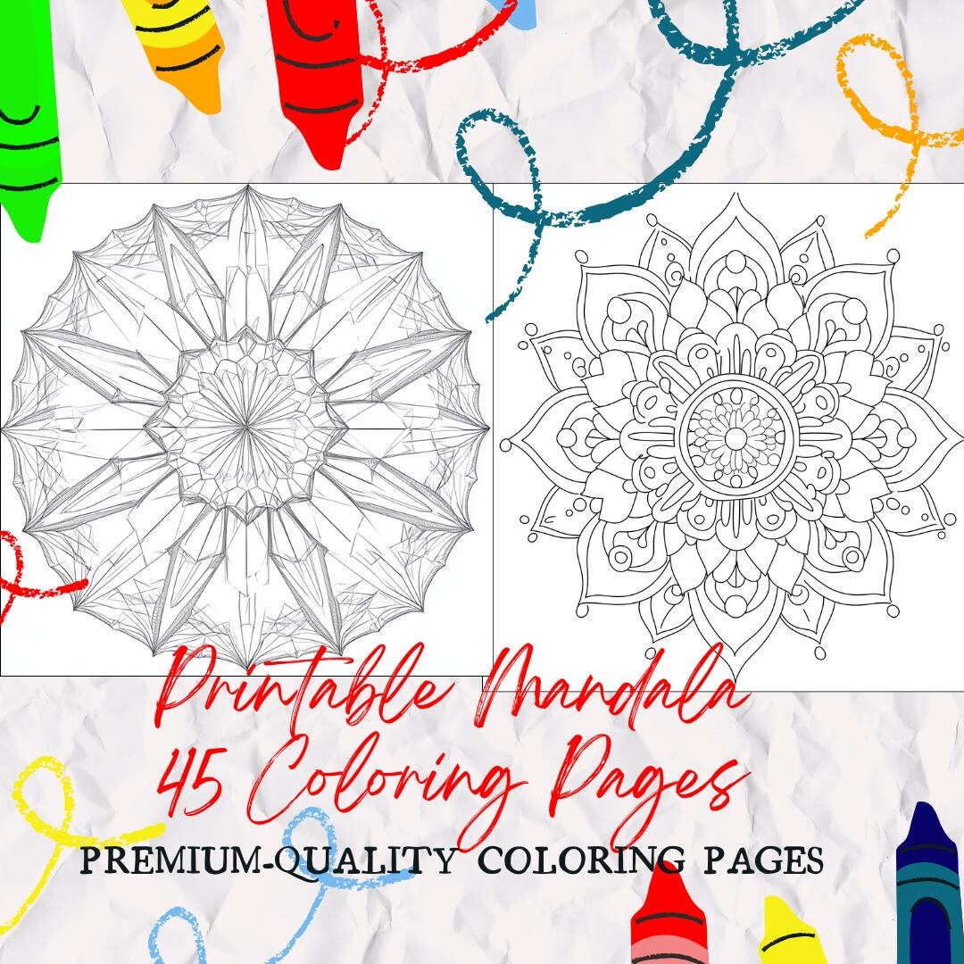 Printable Mandala Coloring Pages | Bullet Journal Inserts | Mindfulness ...