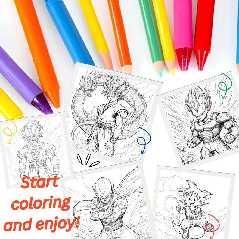 Dragon Ball Goku Coloring Pages | Super Saiyan, Ultra Instinct, Kid ...