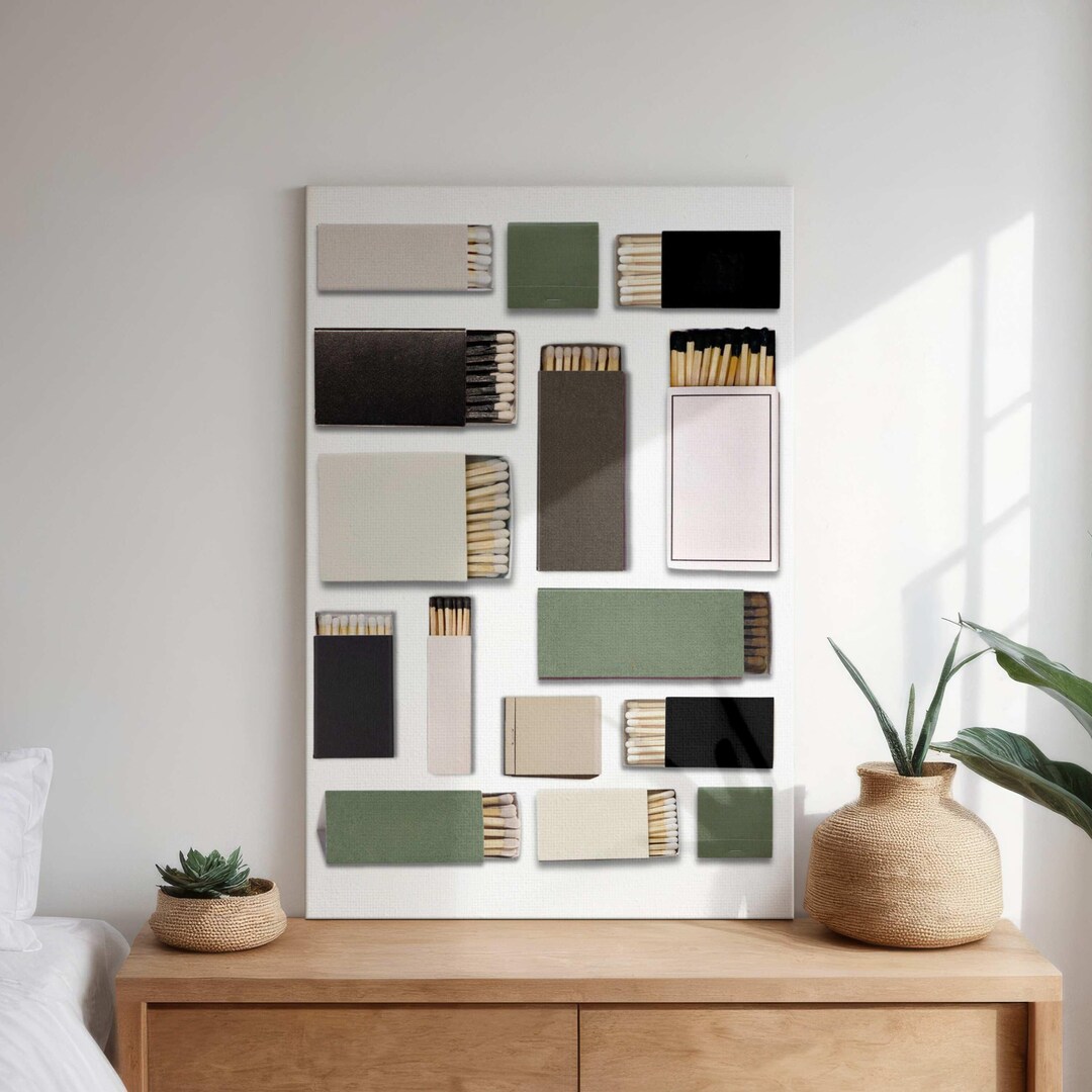 Matchbook Poster Template, Digital Download, DIY Matchbook Art Template ...