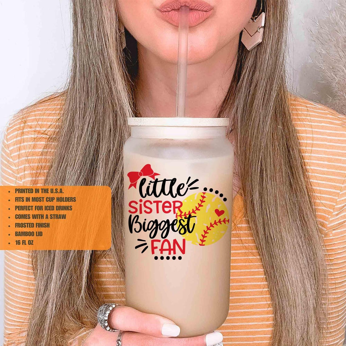 Volleyball Iced Coffee Cup, Personalized Volleyball Glass Beer Can ...