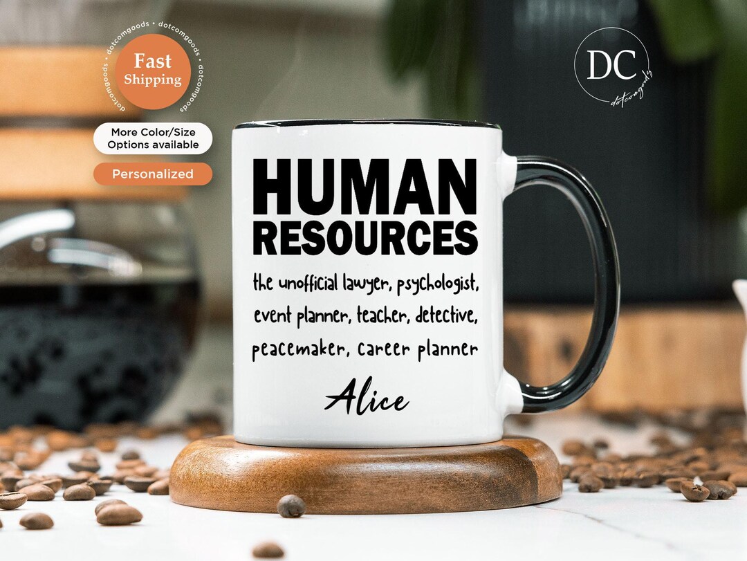 Personalized Human Resources Definition Mug - Funny HR Gifts - Human ...