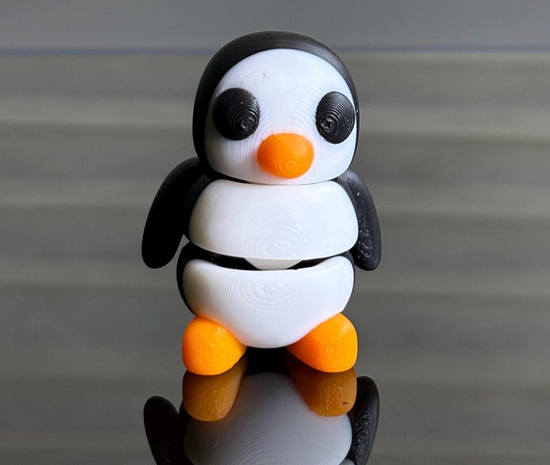 Tiny Articulated Penguin | Mini Fidget Toy | 3D Printed - Etsy