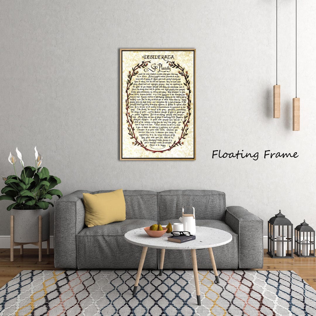 Desiderata Print, Desiderata Poem, Desiderata Poster, Poetry Wall Art ...