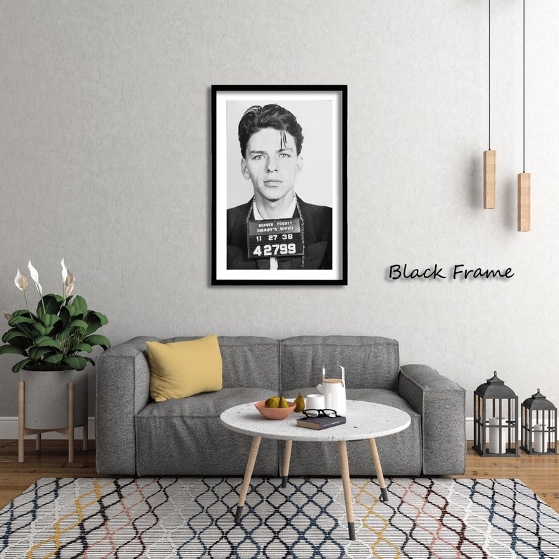 Vintage Mugshot Poster, Retro Black and White Wall Art, 1938 Police ...