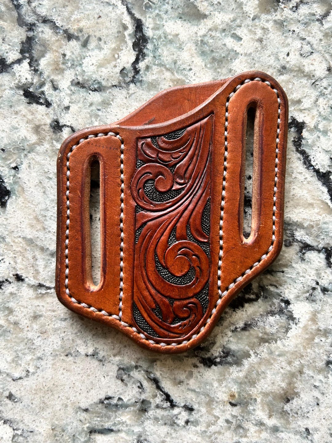 Custom, Hand-tooled Leather Knife Sheath (right-handed) - Fits Case ...