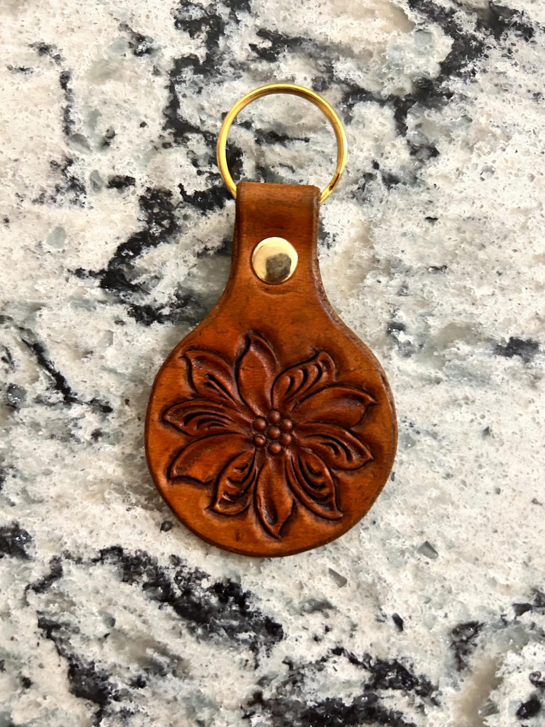 Hand-tooled Leather Keychain - Custom, Durable, & Unique - Etsy