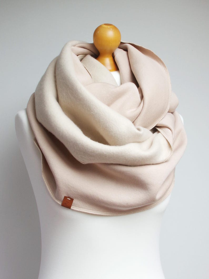 Chunky Cotton Infinity Scarf – Warm, Soft & Cozy Hooded Loop Scarf for ...