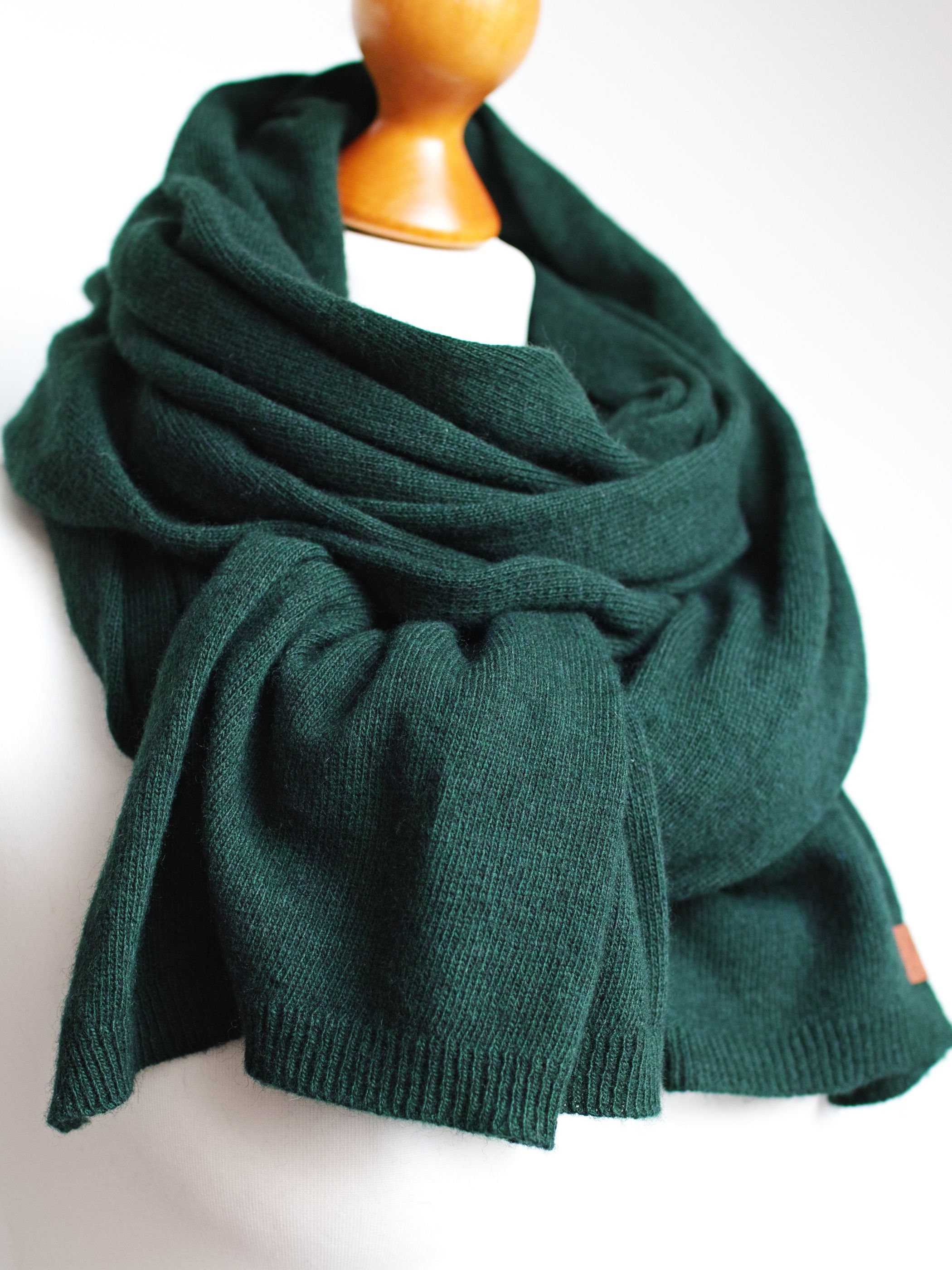 Winter wool scarf DARK GREEN scarf, wool scarf for women, gift ideas ... Winter wool scarf DARK GREEN scarf, wool scarf for women, gift ideas ...