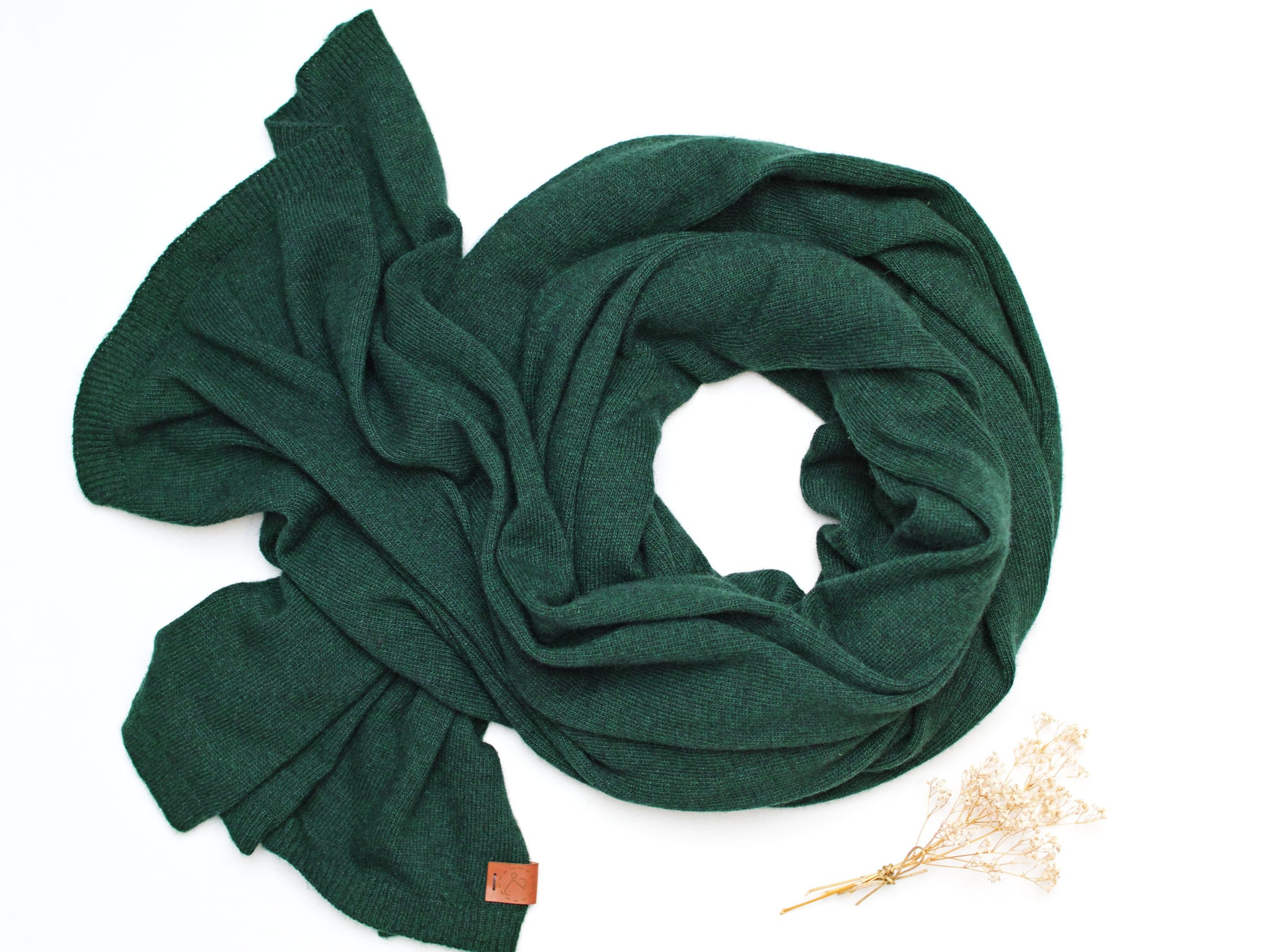 Winter wool scarf DARK GREEN scarf, wool scarf for women, gift ideas ... Winter wool scarf DARK GREEN scarf, wool scarf for women, gift ideas ...