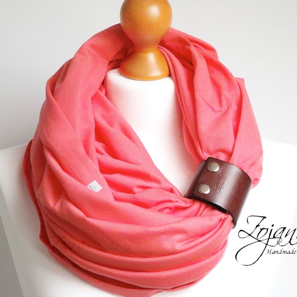 Coral Infinity Scarf - Etsy