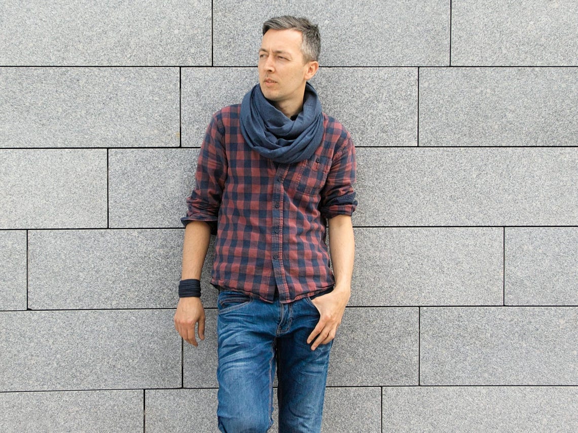 MEN Infinity Scarf men scarf boyfriend gift men scarf | Etsy