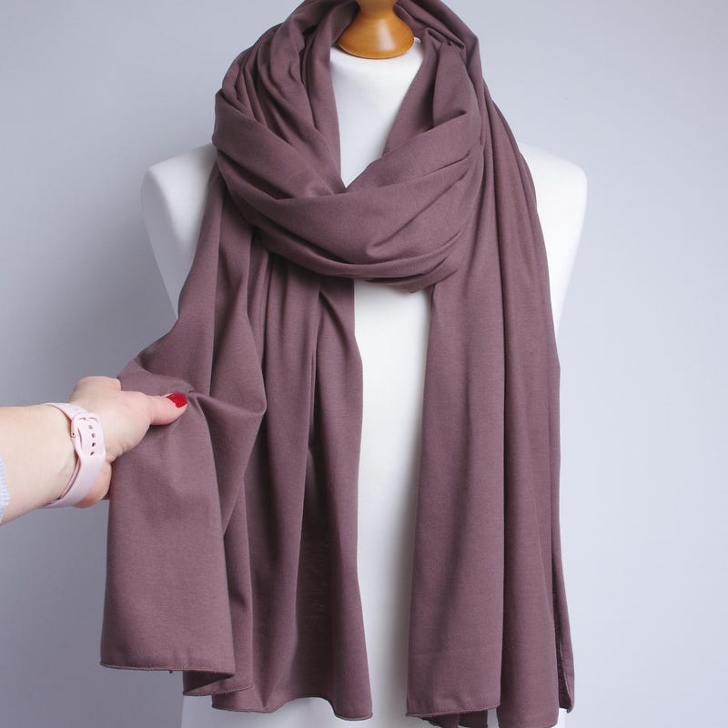 100% Cotton Jersey Scarf - Etsy