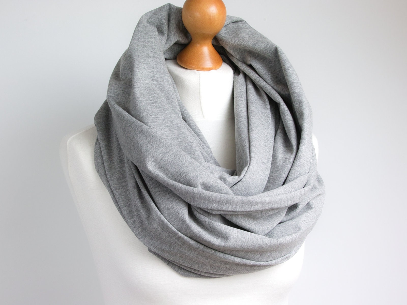 Oversized Infinity Scarf, BLACK infinity scarf, Chunky large snood ...