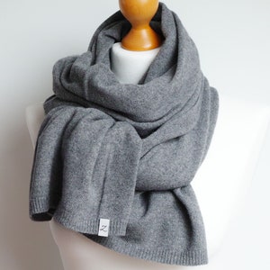 Wool Scarf for Winter,gray Women Scarf, Gift Ideas for Her, Winter ...