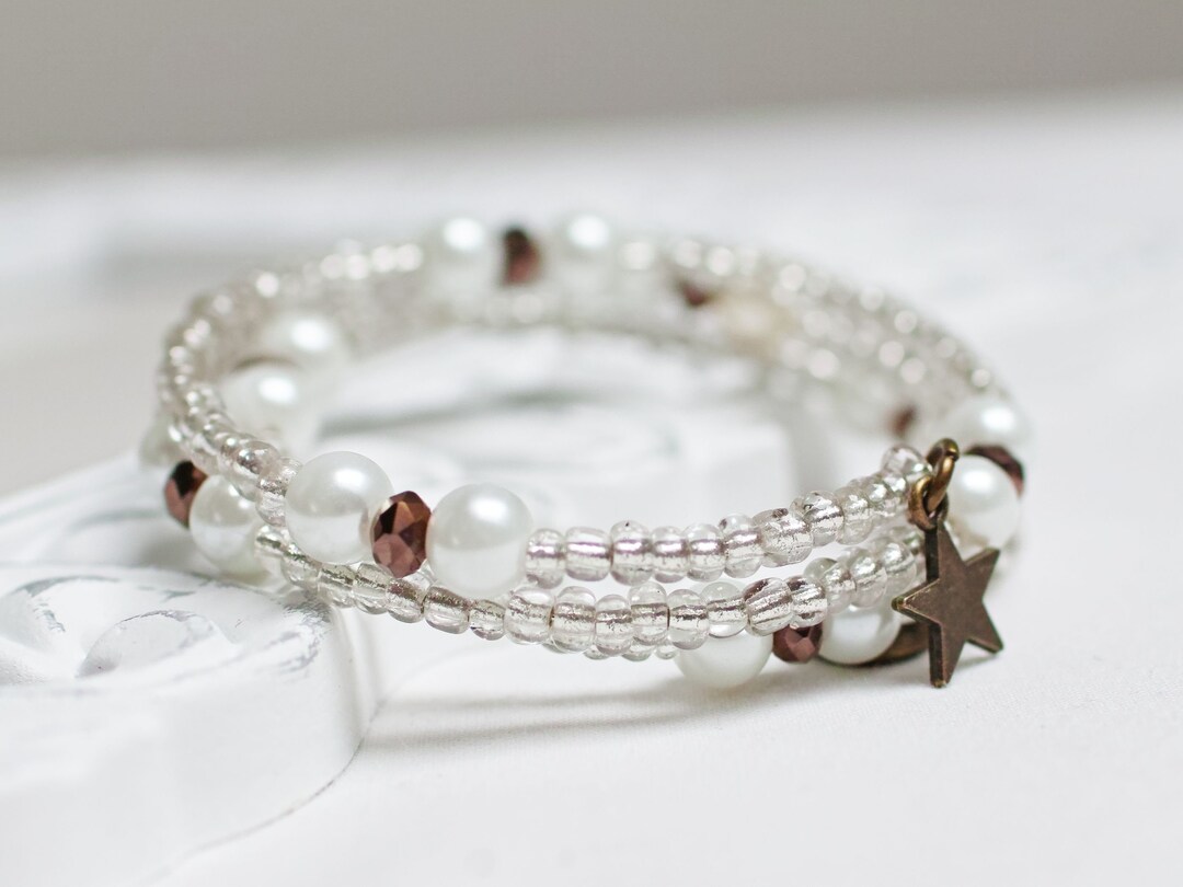 BOHO Seed Beads Bracelets on Memory Wire Boho Bracelets for - Etsy