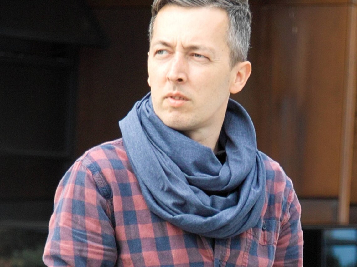 MEN Infinity Scarf men scarf boyfriend gift men scarf | Etsy