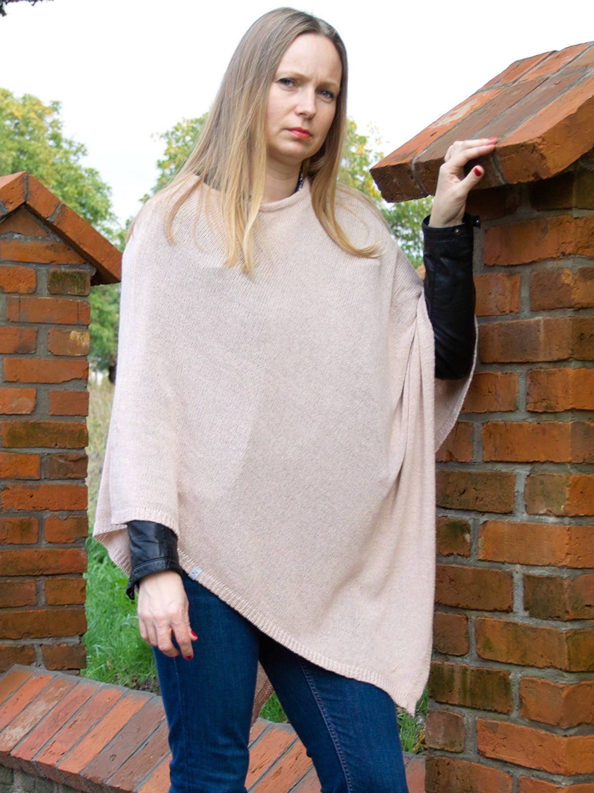 women PONCHO, wool poncho cape XL size, autumn fashion, gift ideas ...