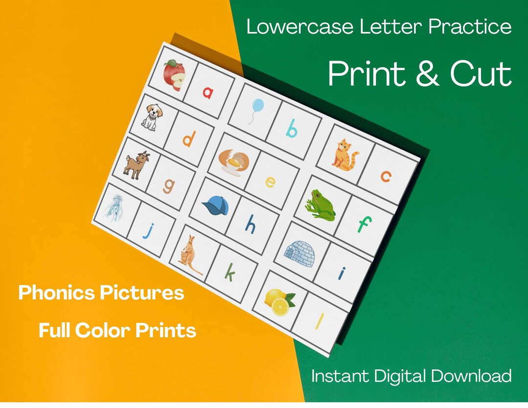 Lowercase Letter Sounds Flashcards Printable | Small Phonics Cards for ...
