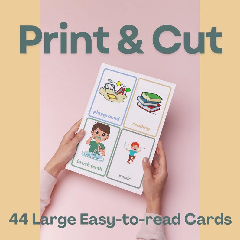 Kids Routine Cards Printable | Visual Schedule for Children | Daily ...