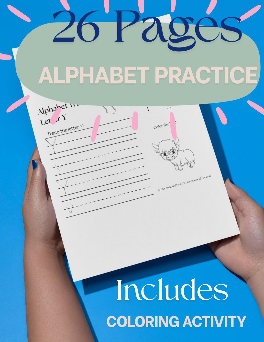 Alphabet Tracing Worksheets Printable | A–Z Animal Letter Tracing Pages ...