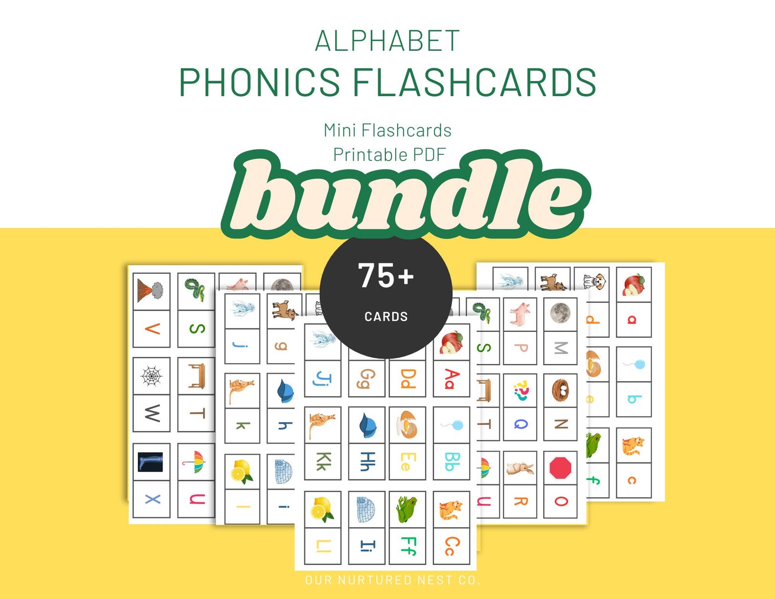 Letter Sounds Flashcards Printable | Small Phonics Cards for Early ...