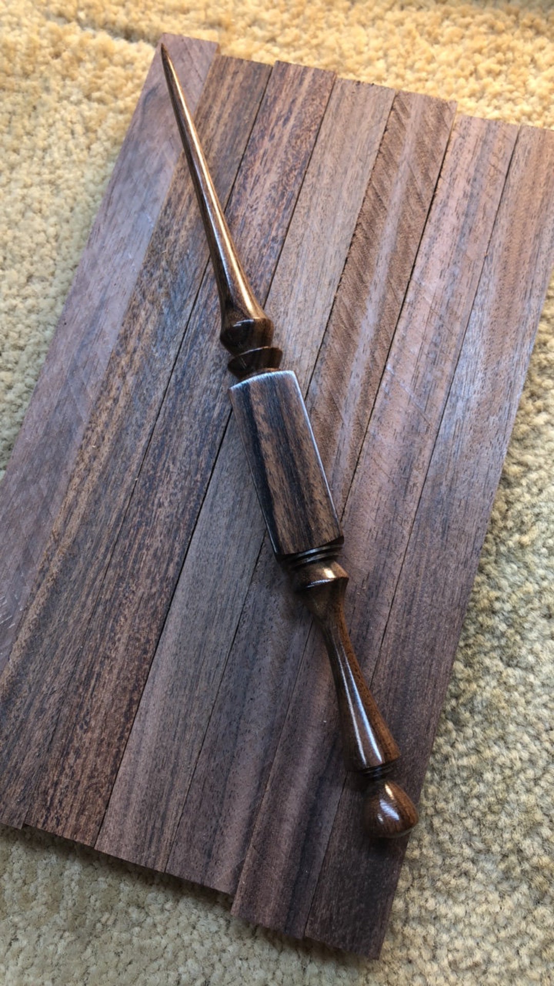Laying Tool Made From Bolivian Rosewood. Abalone Accents ! - Etsy