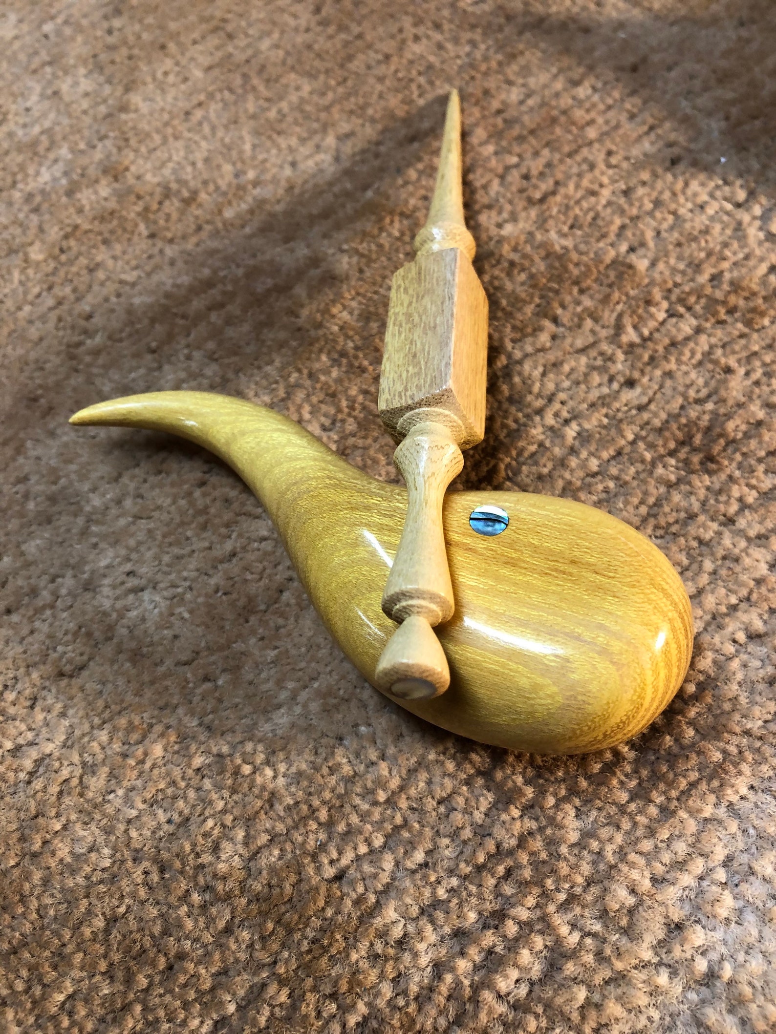 Osage Orange Aficot/laying Tool Matching Set With Abalone - Etsy