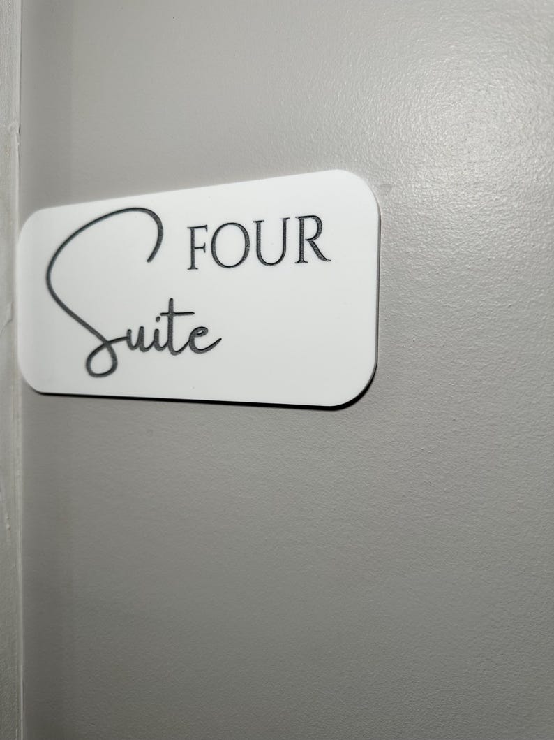 Custom Acrylic Salon Suite Sign: Engraved Business Room Numbers - Etsy