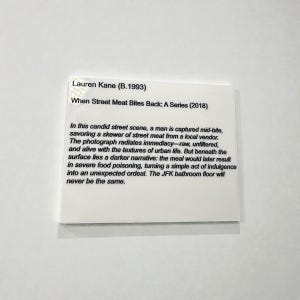 Art Gallery Sign, Art Placard, Museum Card, Acrylic Artwork Label ...