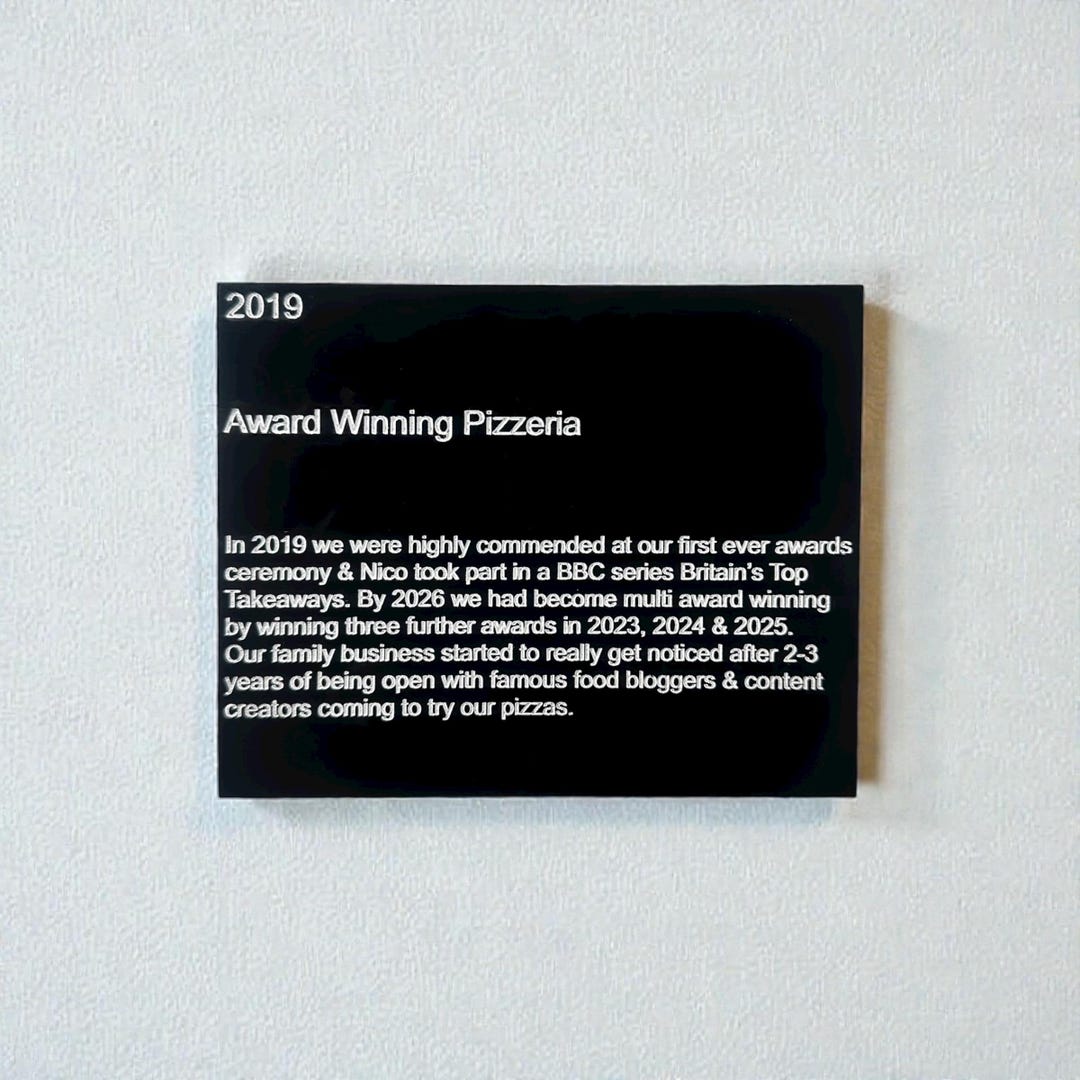 Art Gallery Sign, Art Placard, Museum Card, Acrylic Artwork Label ...