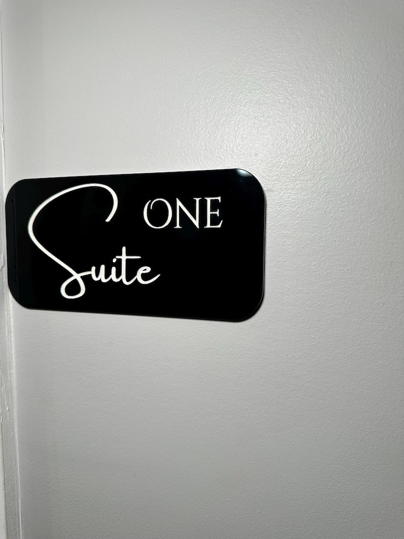 Custom Acrylic Salon Suite Sign: Engraved Business Room Numbers - Etsy