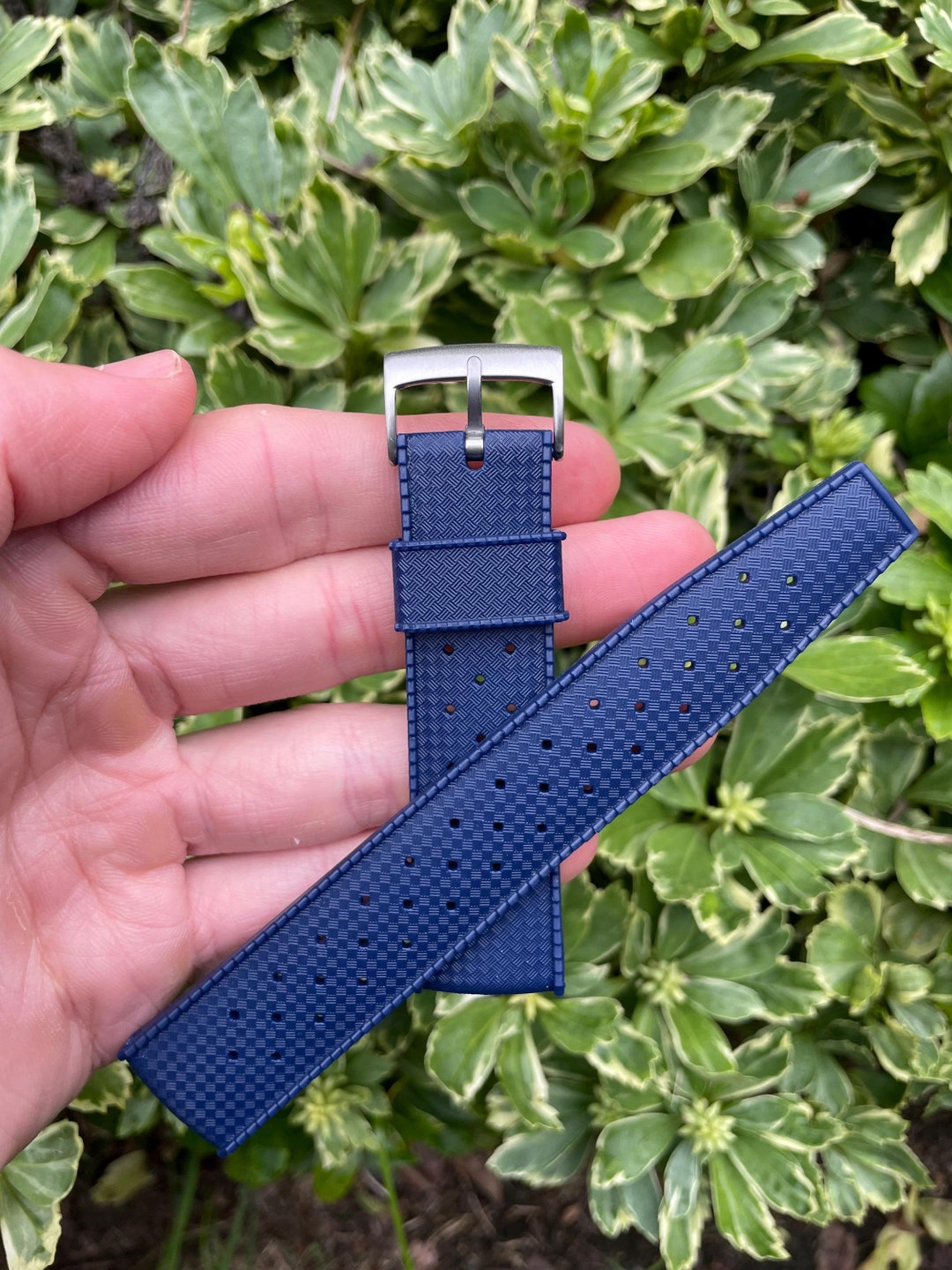 5 Colours Tropic Rubber Watch Straps 20mm 22mm Black Red Blue Orange ...