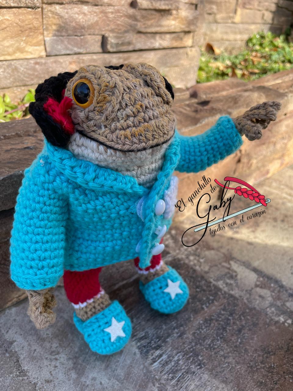 Sapo Concho Amigurumi, Frog, Bad Bunny, Crochet, Sapito, Bad Bunny Frog ...