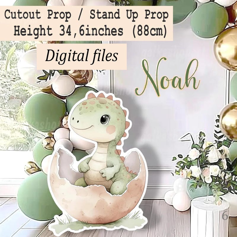 Dino Baby Shower Cut Outs - Etsy