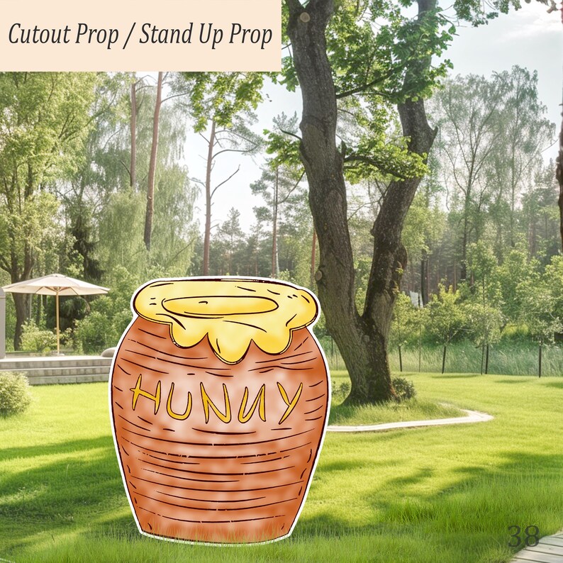 Winnie the Pooh Pot, Hunny Pot, Big Cutout Decor for Baby Shower ...