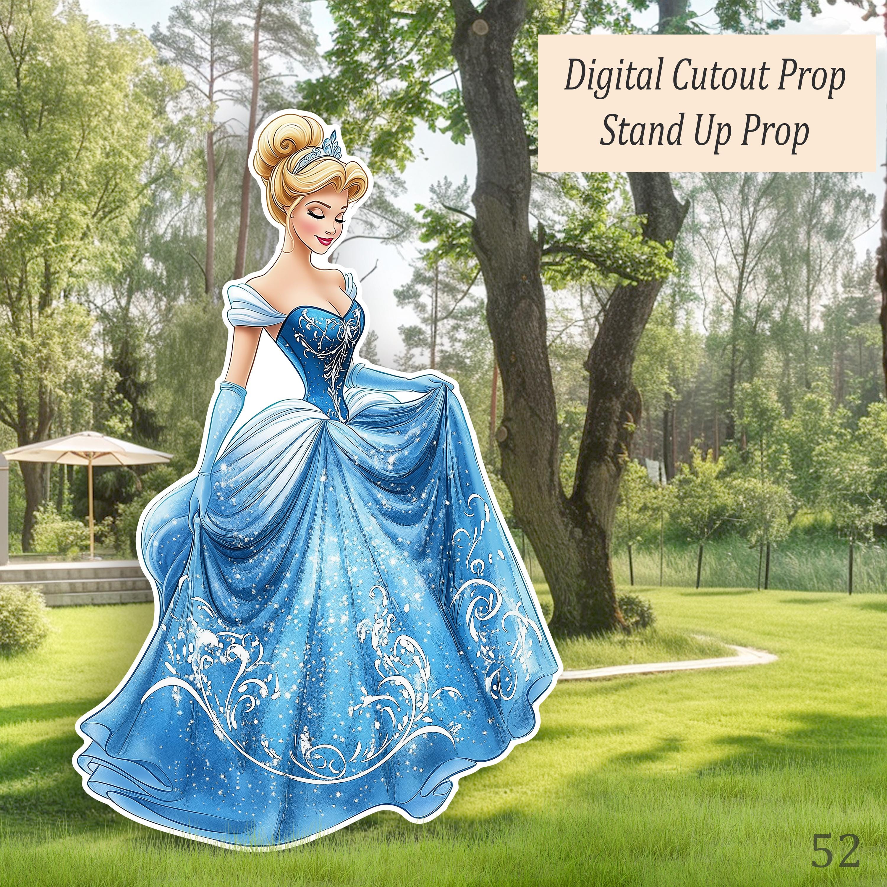 Princess Cinderella Cutout: Printable Stand up Prop for Girl Birthday ...