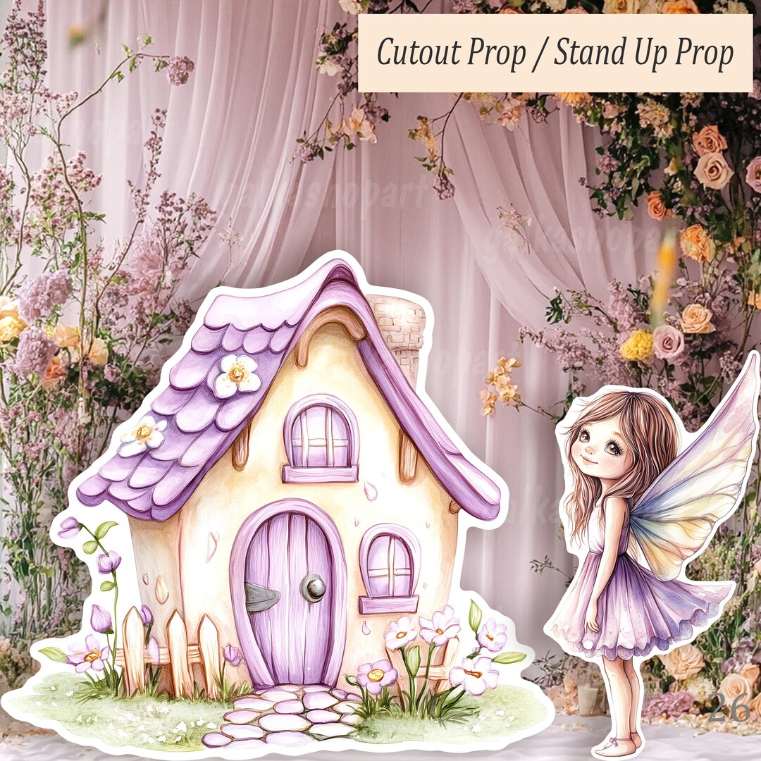Magical Fairy House Prop: Big Enchanted Cutout for Birthday Party ...