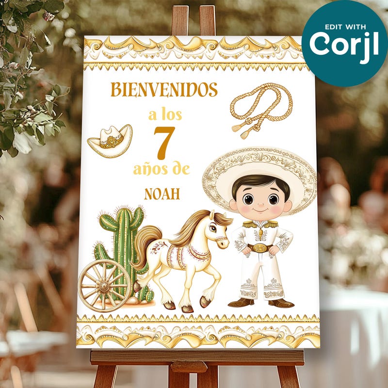 Party Sign Charro - Etsy
