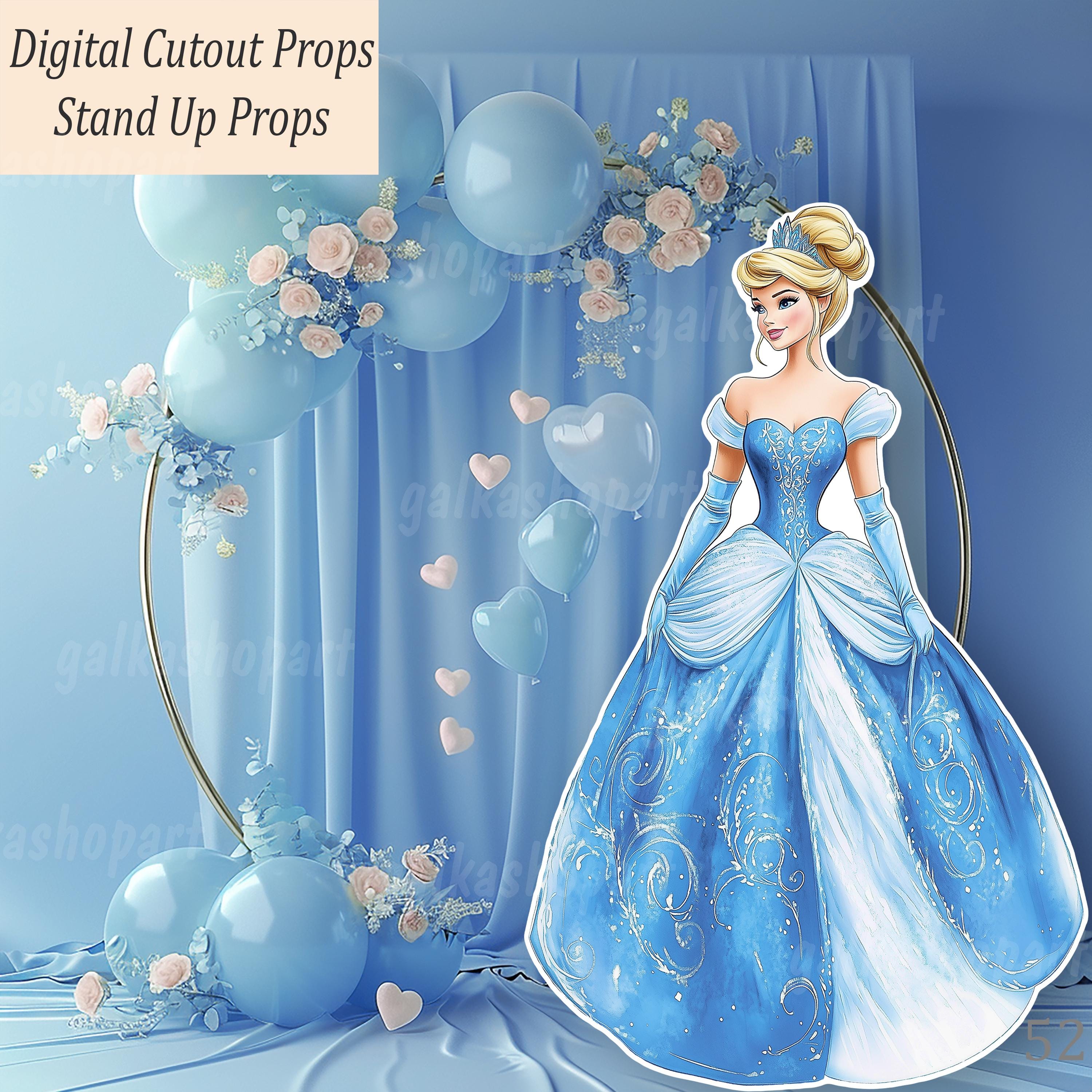 Cinderella Princess Cutout: DIY Life Size Decoration for Girl Birthday ...