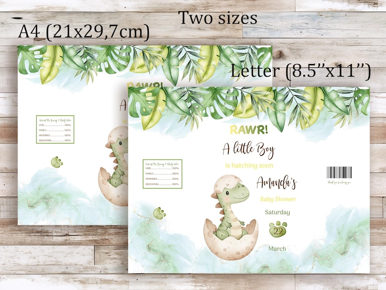 Editable Chip Bag Template, DIY Dinosaur Treat Packet, Printable Dino ...