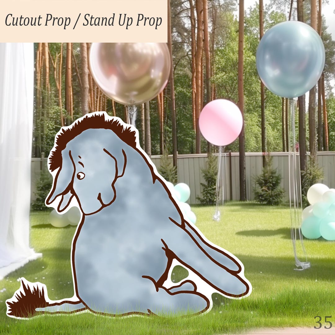 Eeyore From Classic Winnie the Pooh Story: Big Downloadable Cutout ...