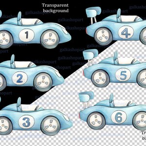 Big Cutout Decor Race Car (number From 1 to 6), Fast One Racing Party ...