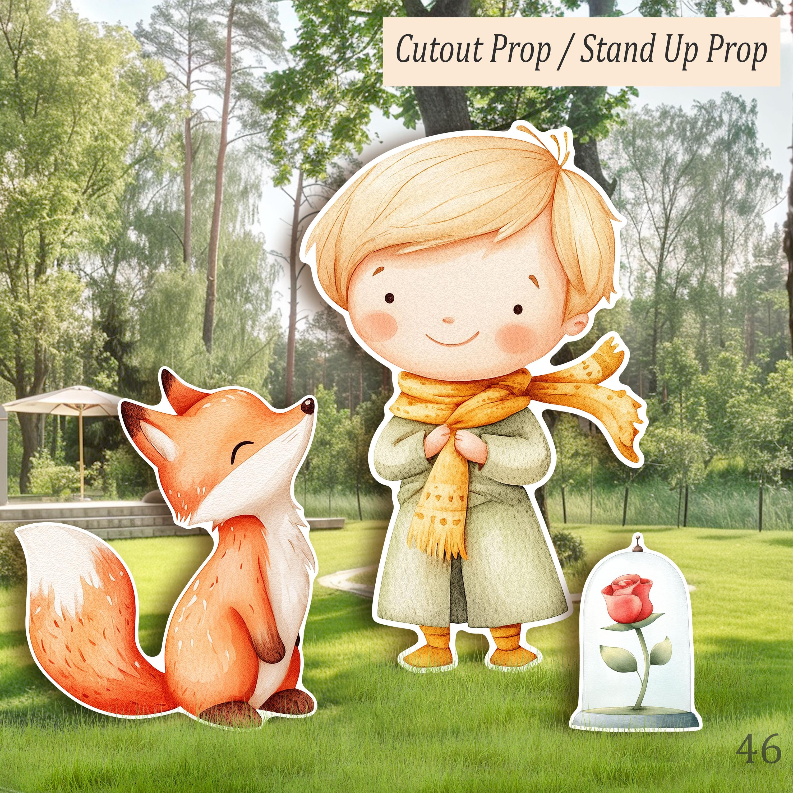 Little Prince & Fox Big Cutout Stand up Props, Printable Life-size ...