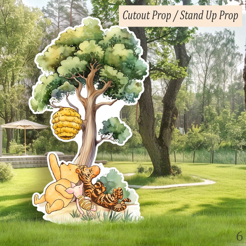 Downloadable Cutout Decor: Classic Winnie the Pooh and Friends Under ...