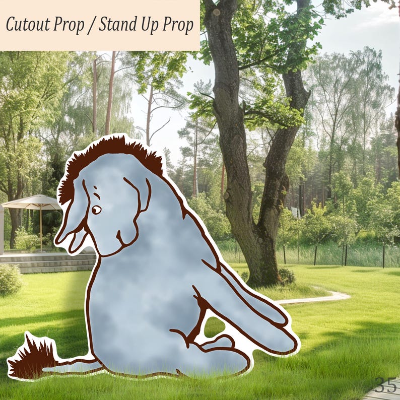 Eeyore From Classic Winnie the Pooh Story: Big Downloadable Cutout ...