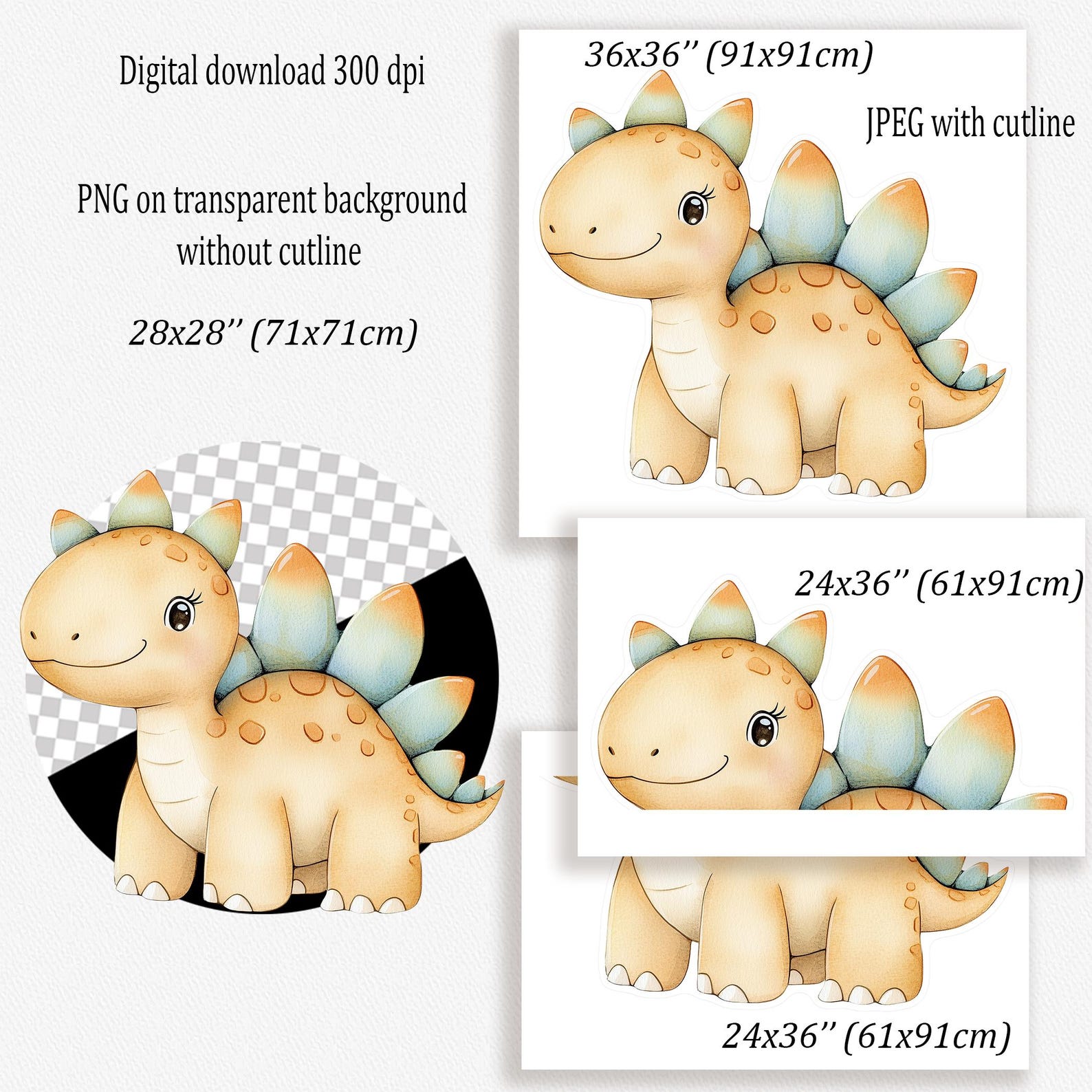 Printable Stegosaurus, Stand up Prop, Big Cute Dinosaur Cutout Decor ...