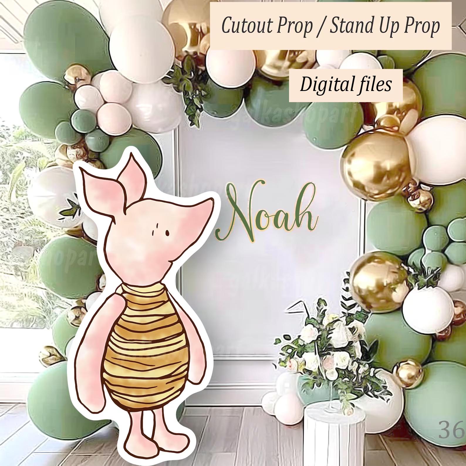 Piglet From Classic Winnie the Pooh Story: Big Downloadable Cutout ...