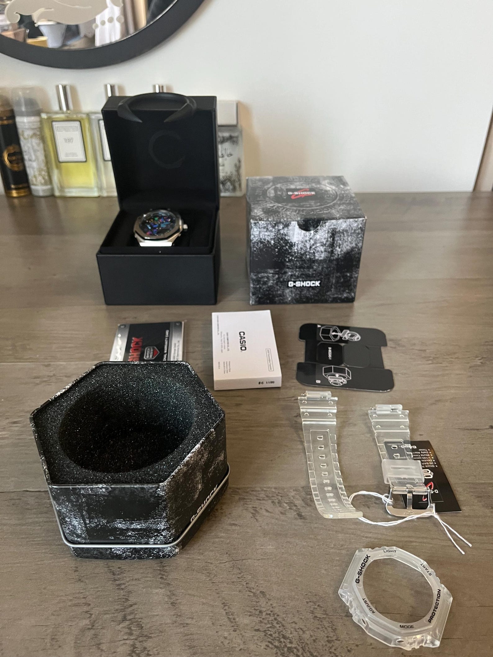 Casio G-shock GA2100 Casioak Custom Paint Splatter Effect Dial Mens ...