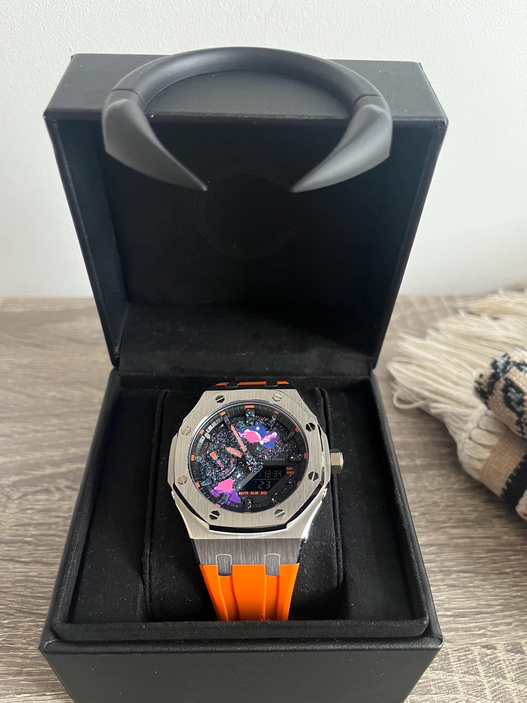 Casio G-shock GA2100 Casioak Custom Paint Splatter Effect Dial Mens ...
