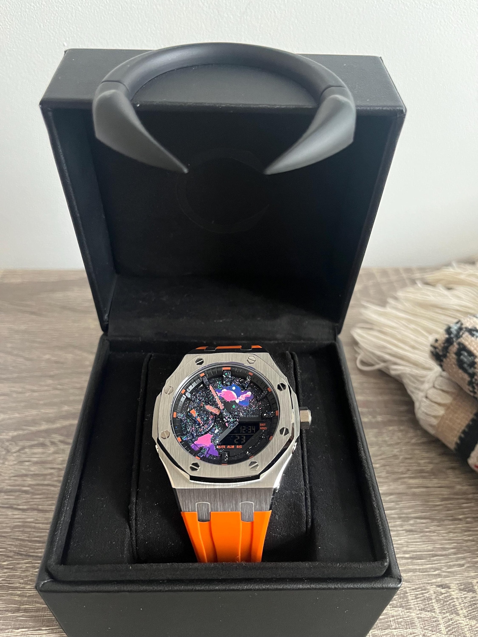 Casio G-shock GA2100 Casioak Custom Paint Splatter Effect Dial Mens ...